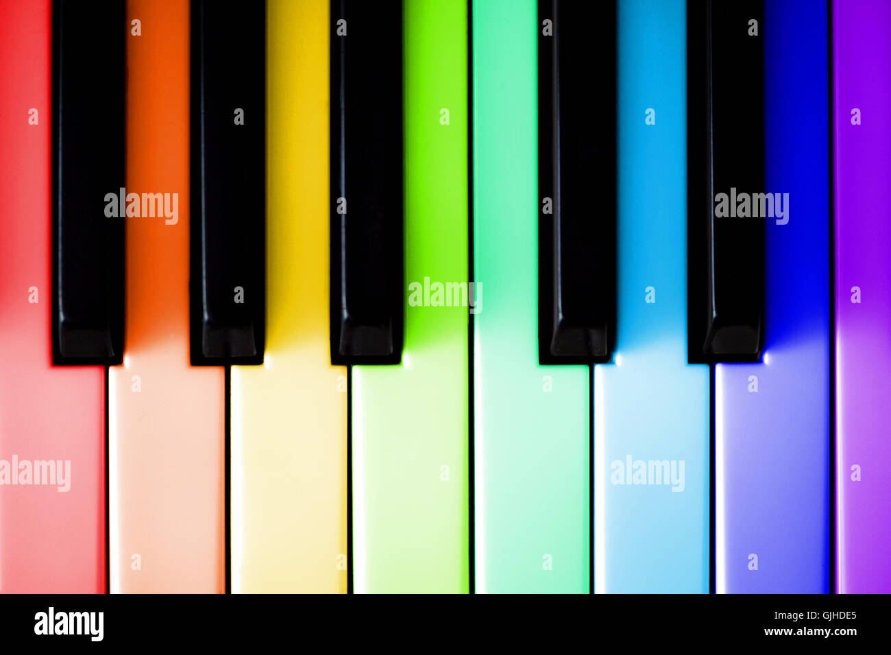 Rainbow Piano High Resolution Stock Photography and Images - Alamy