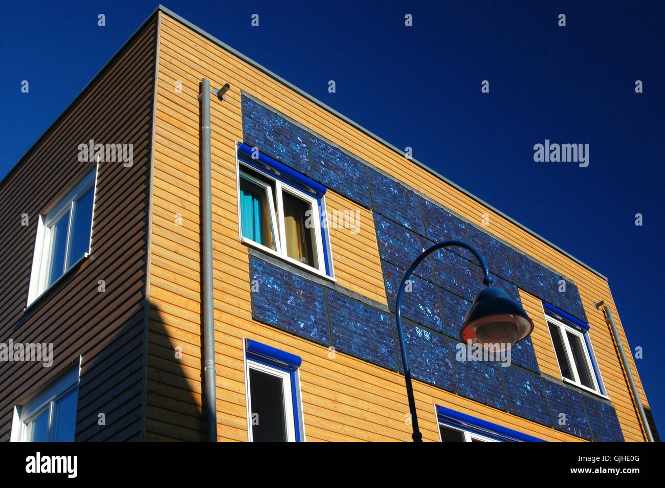 blue house building Stock Photo - Alamy