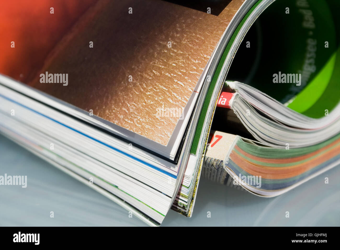 newspaper journal info Stock Photo - Alamy