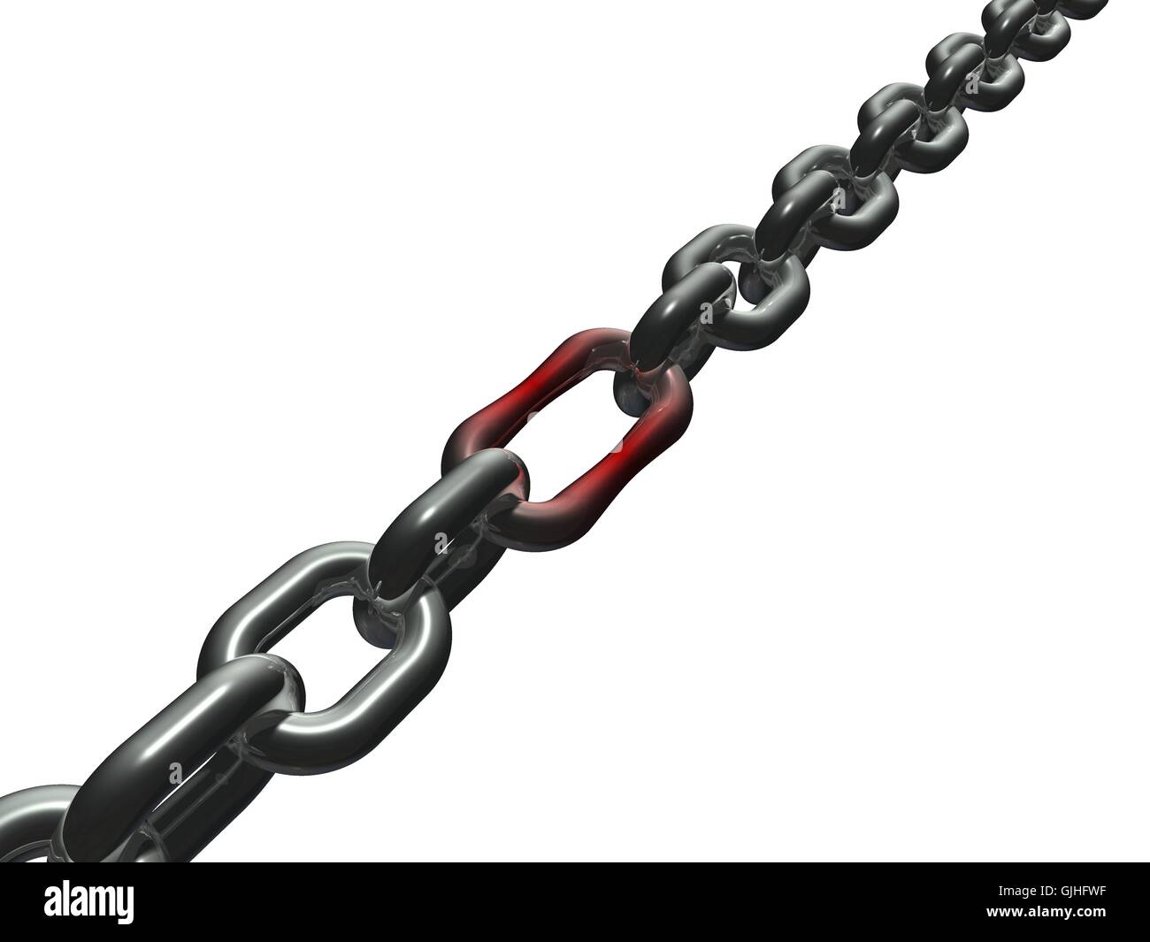 the weak link in the chain Stock Photo - Alamy