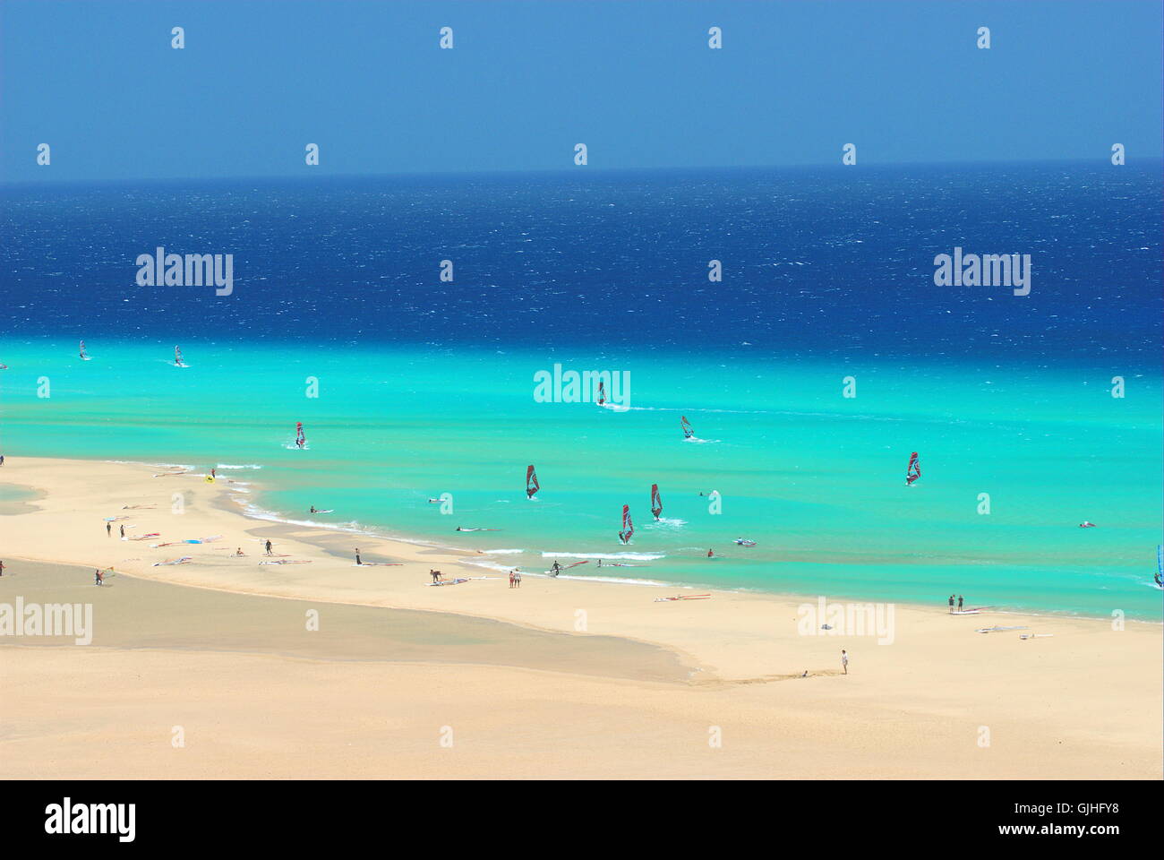 windsurfer on the beach Stock Photo - Alamy