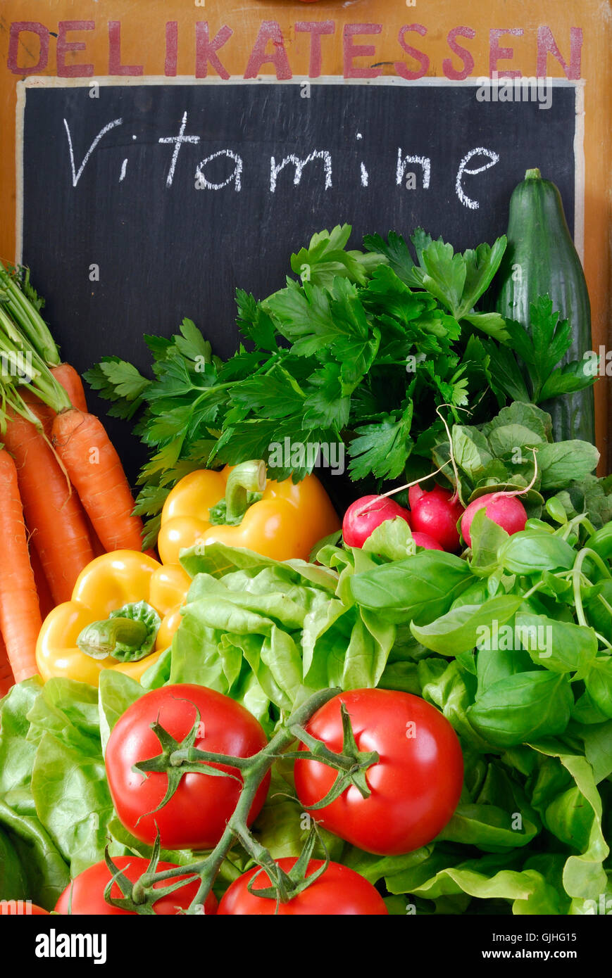 food aliment board Stock Photo - Alamy