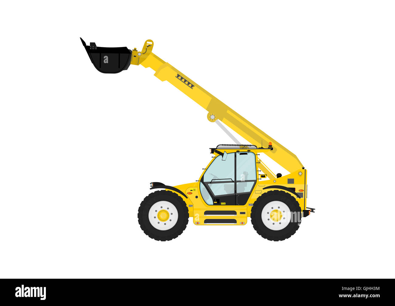 Construction telehandler Cut Out Stock Images & Pictures - Alamy
