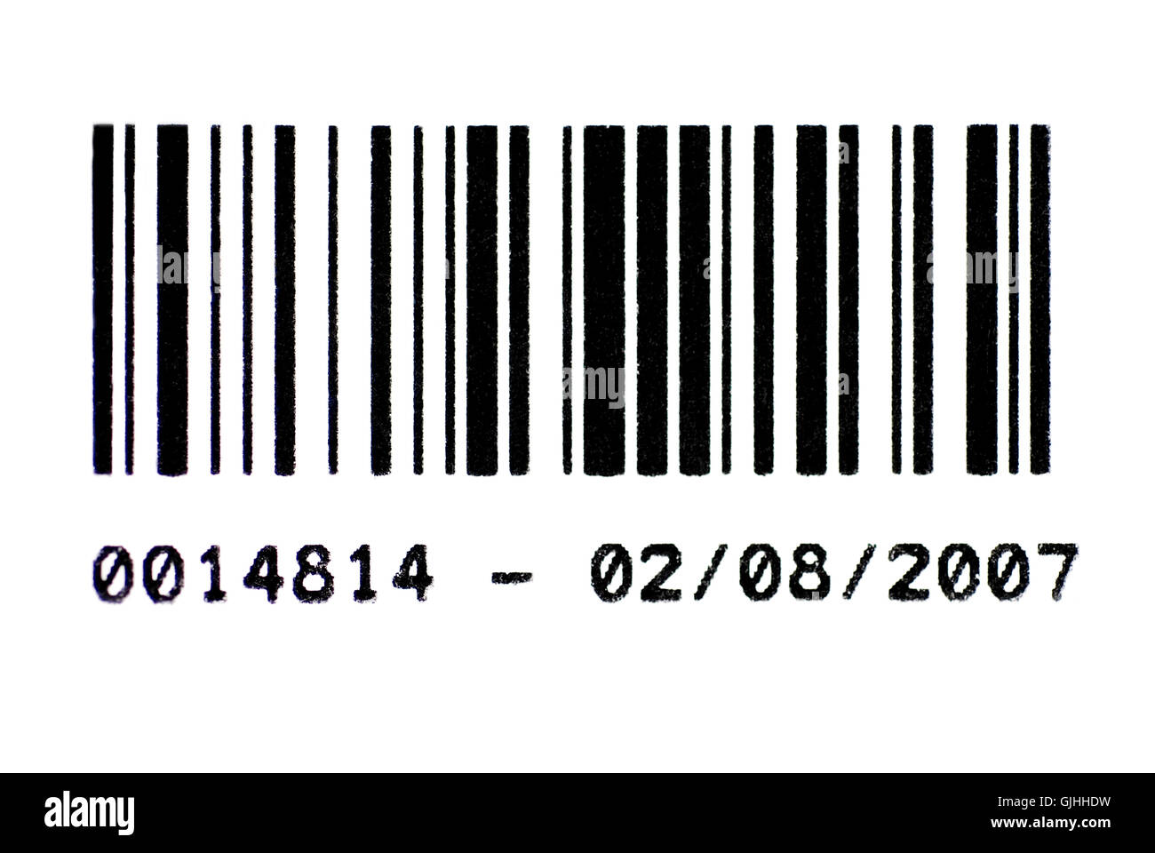 Barcode sticker hi-res stock photography and images - Alamy