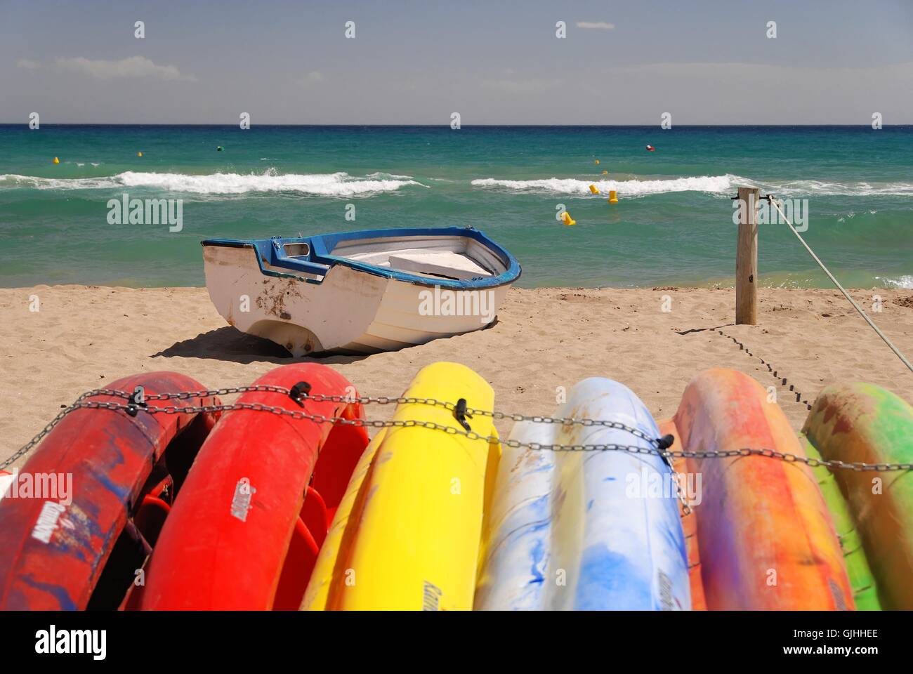 boats on the beach Stock Photo - Alamy