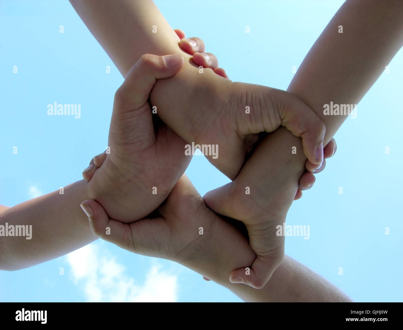 Network of kids connected together hi-res stock photography and images ...