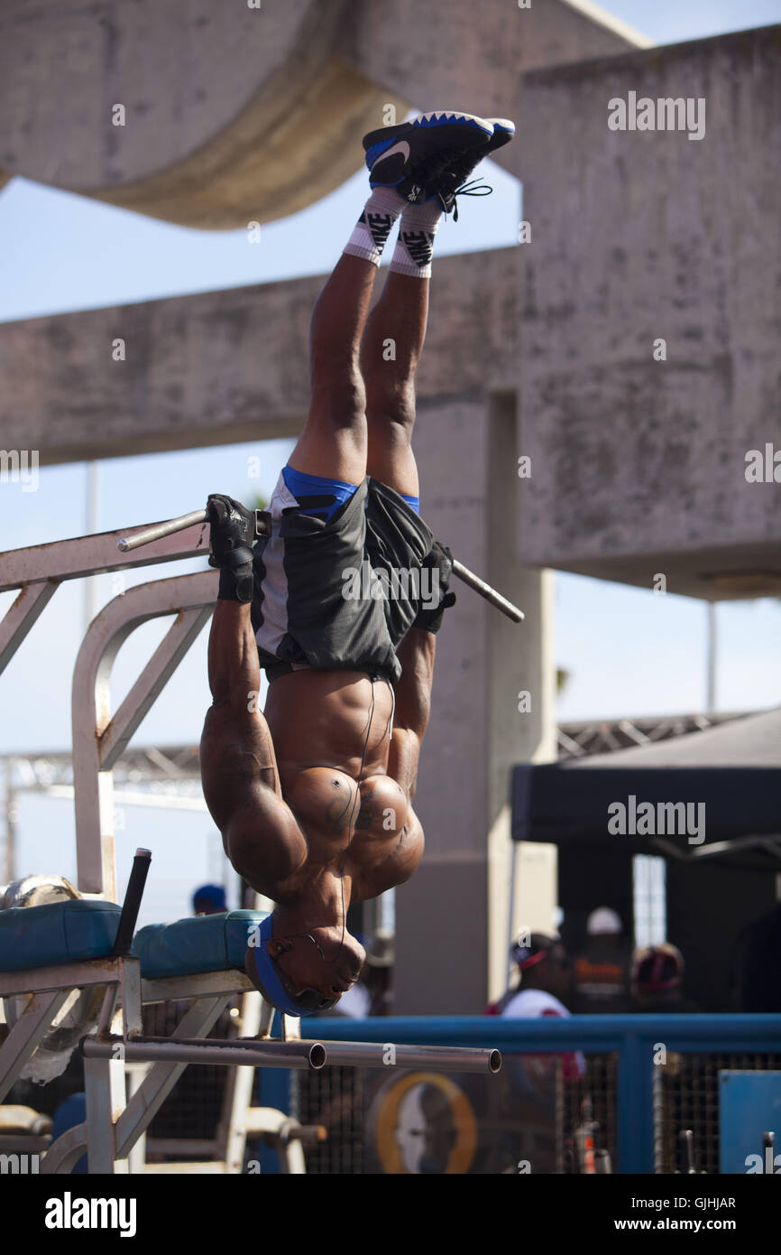 Bodybuilder, Venice Beach, Venice, Los Angeles, California, USA Stock ...