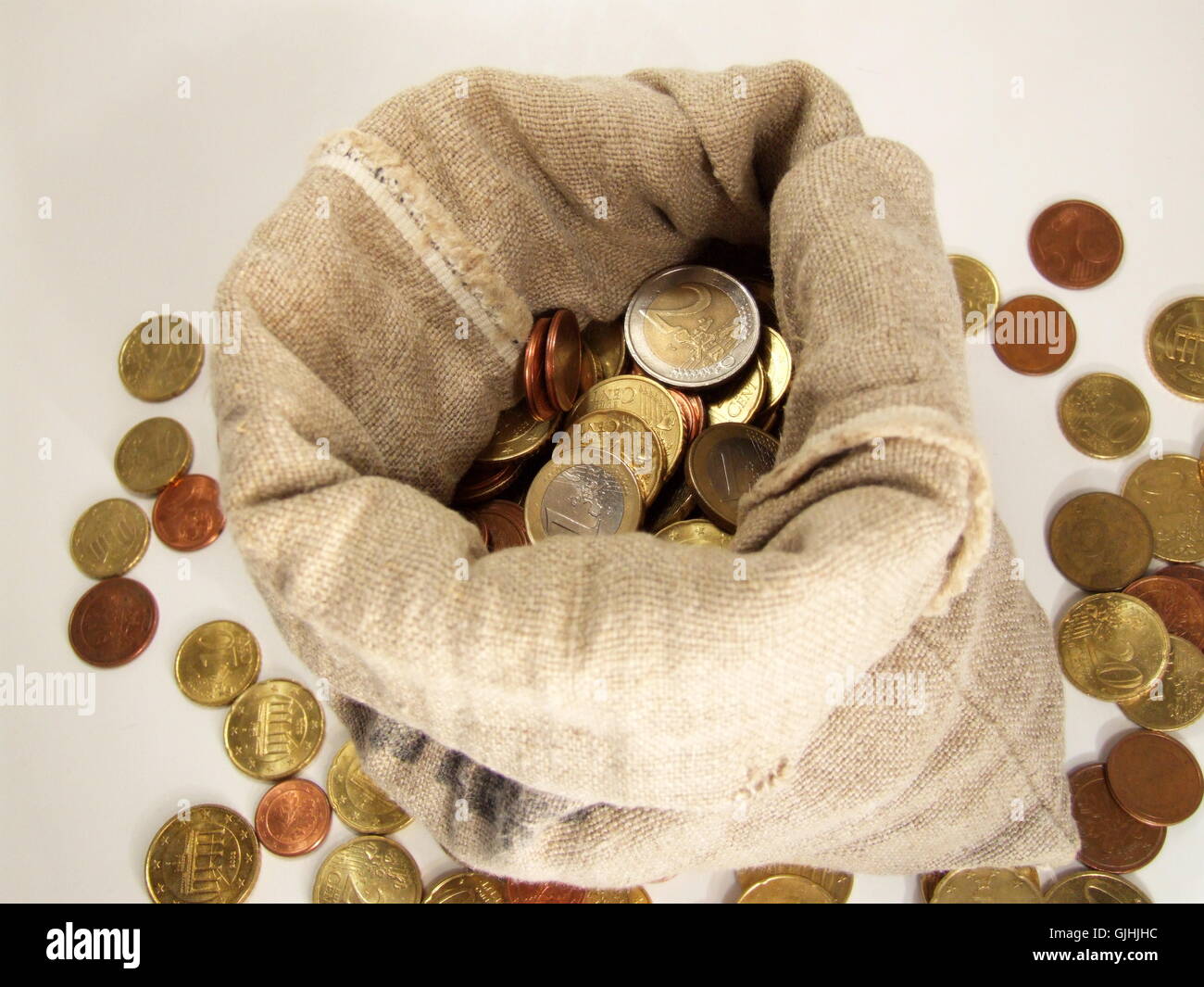 euro currency coins Stock Photo - Alamy