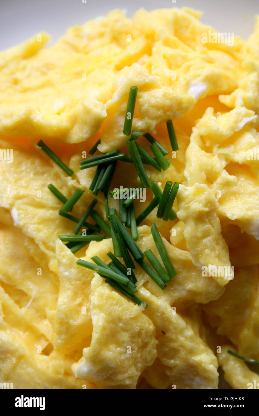 eggs omelet scrambled eggs Stock Photo - Alamy