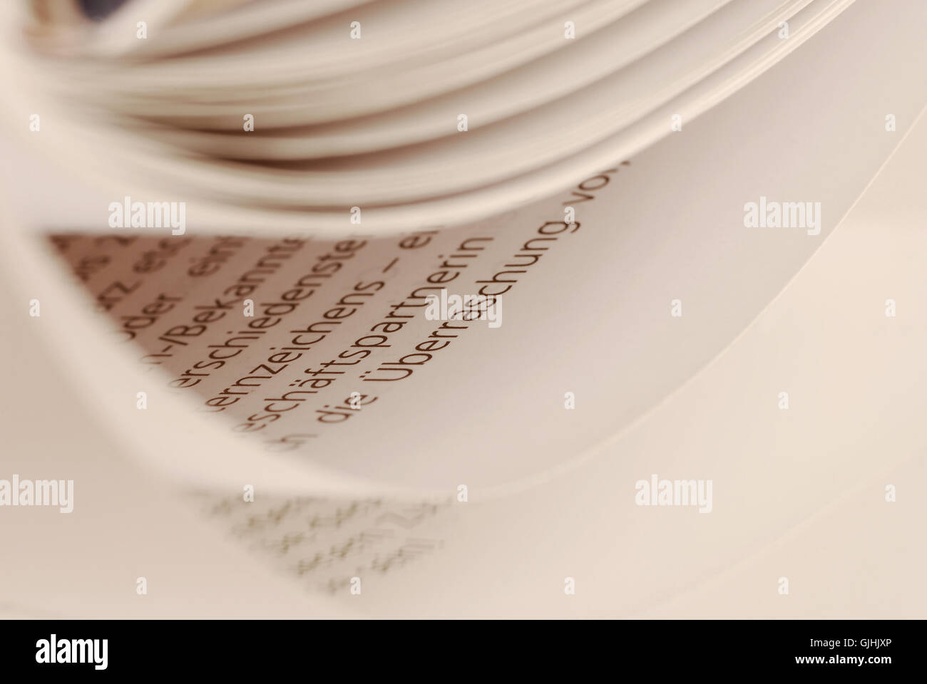 book pages sheet of paper paper Stock Photo - Alamy