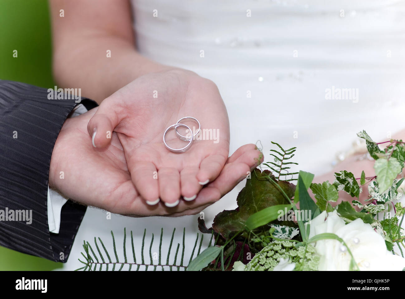 hand hands ring Stock Photo - Alamy
