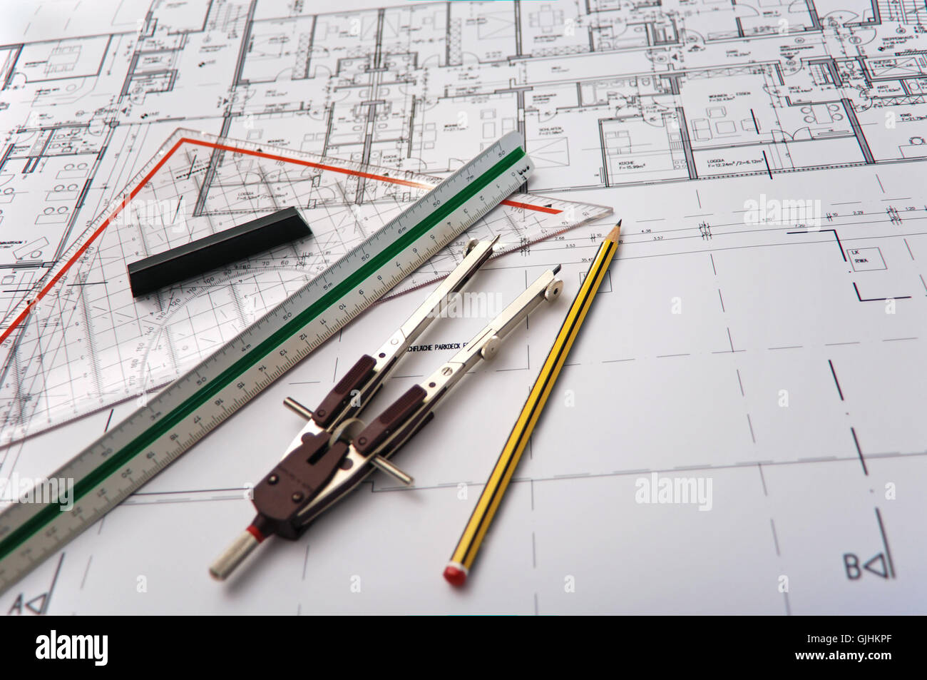 house building plan Stock Photo - Alamy