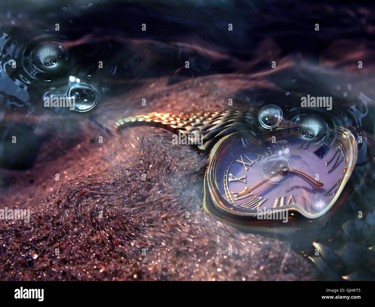 future dream clock Stock Photo - Alamy