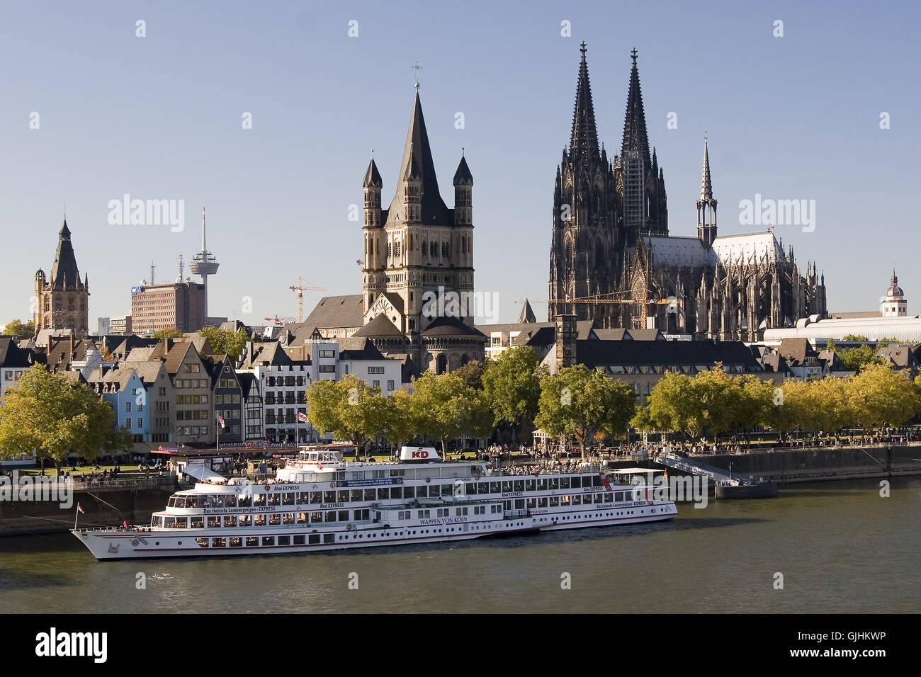 cologne's old town Stock Photo - Alamy