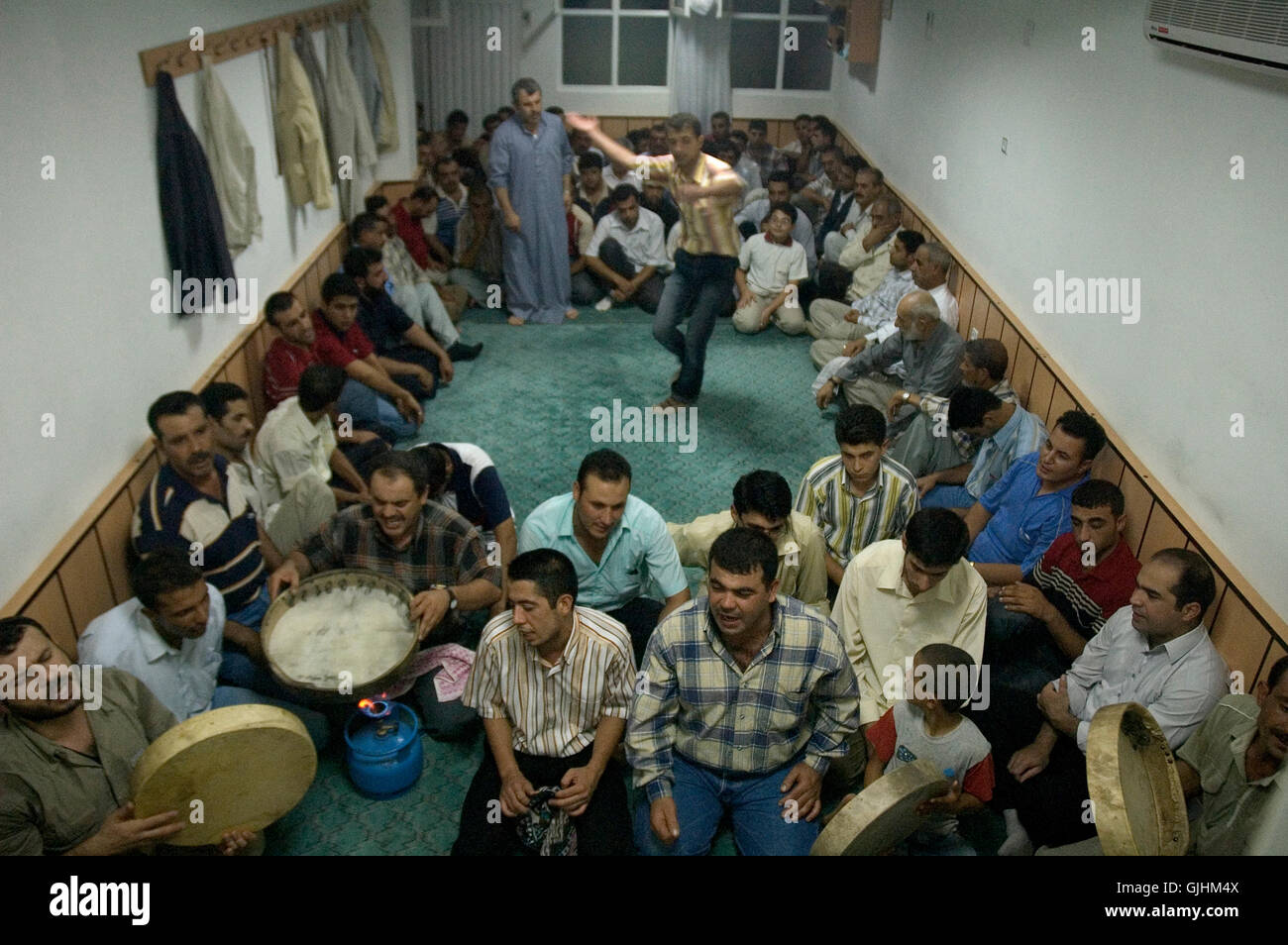 Muslims of kadiri sect are recite dhikr in province of Urfa Stock Photo ...