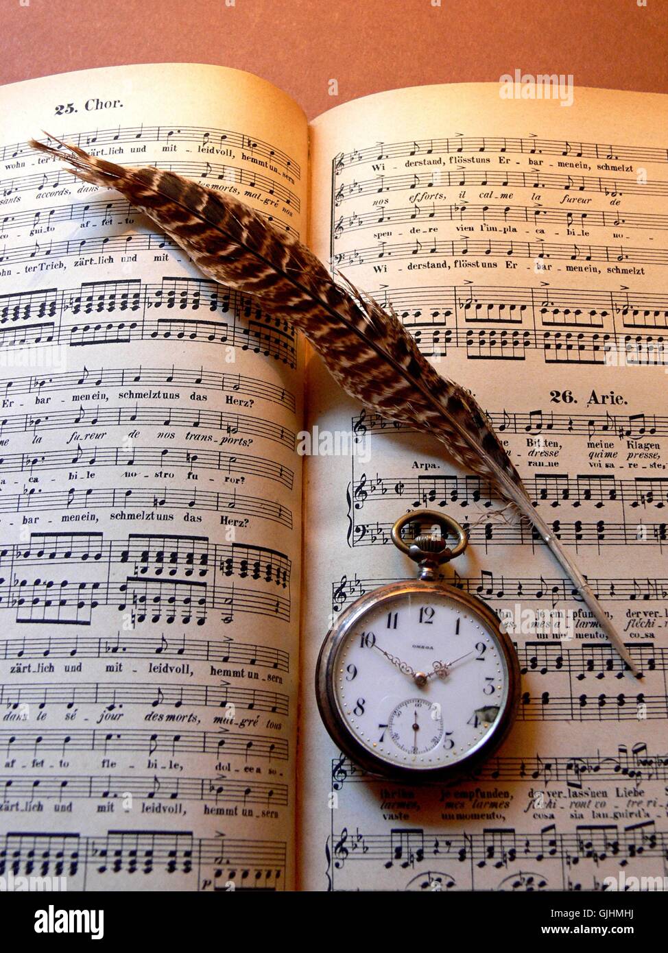 musical clock time Stock Photo - Alamy