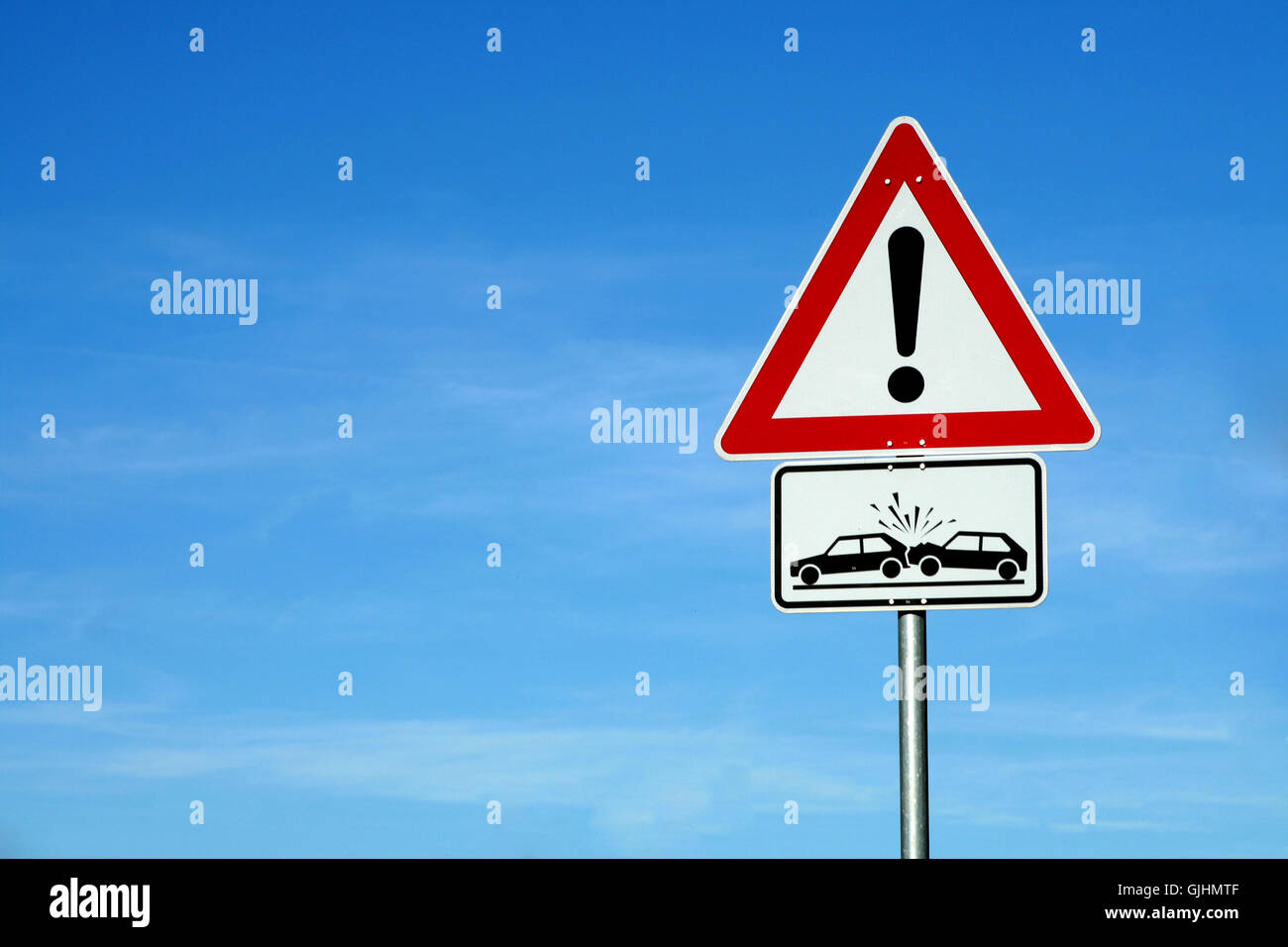 sign signal blue Stock Photo - Alamy