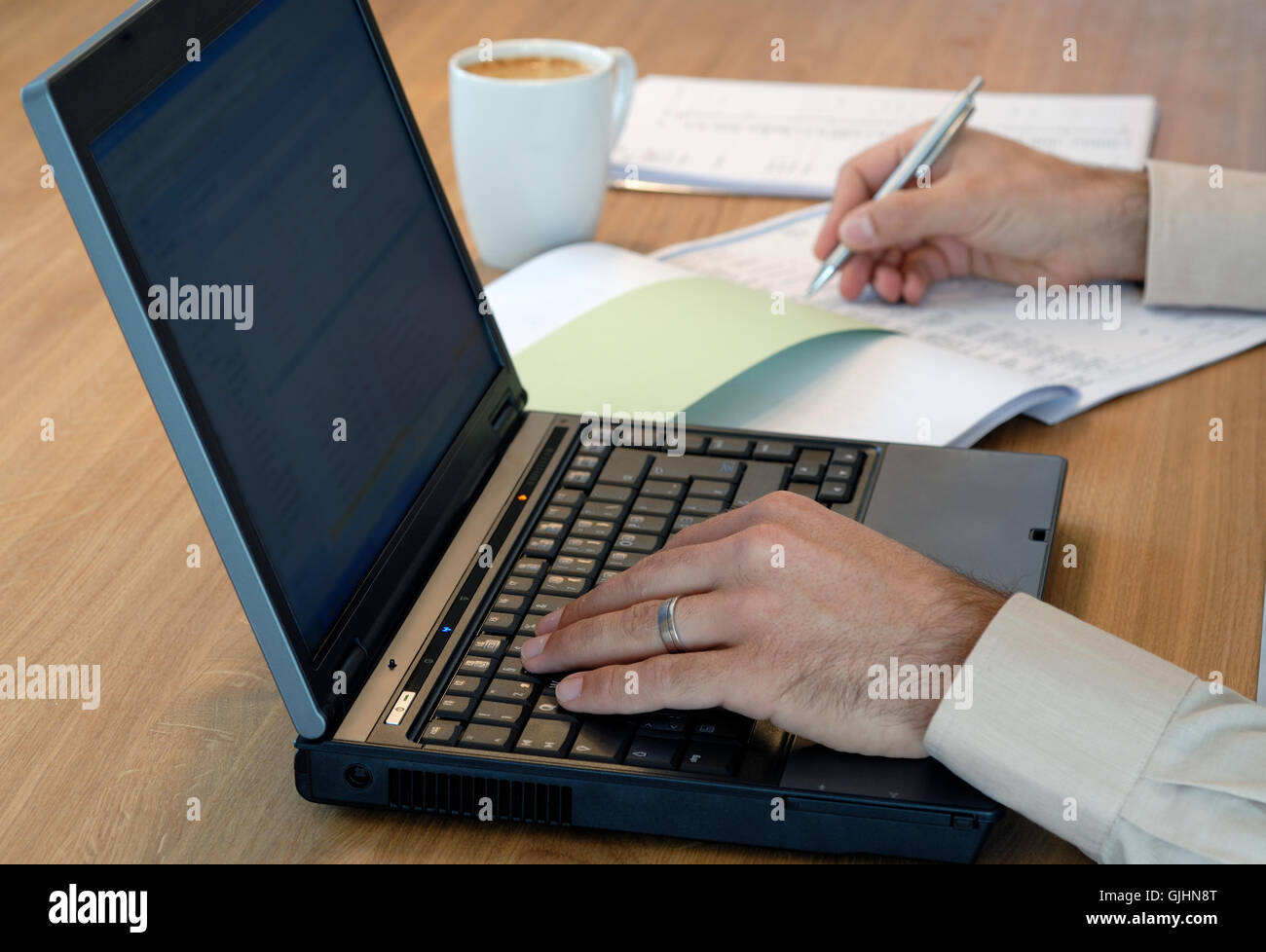 cup note memo Stock Photo - Alamy