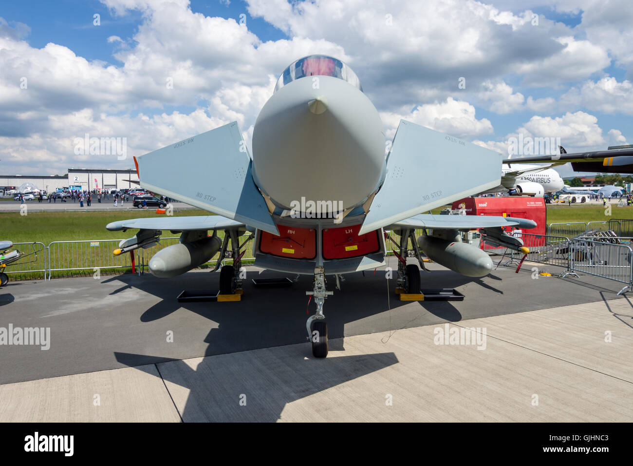 Multirole fighter Eurofighter Typhoon. German Air Force (Luftwaffe ...