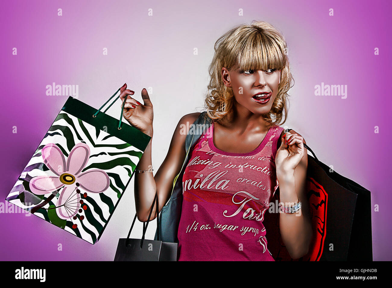 Model shoping bag hi-res stock photography and images - Alamy
