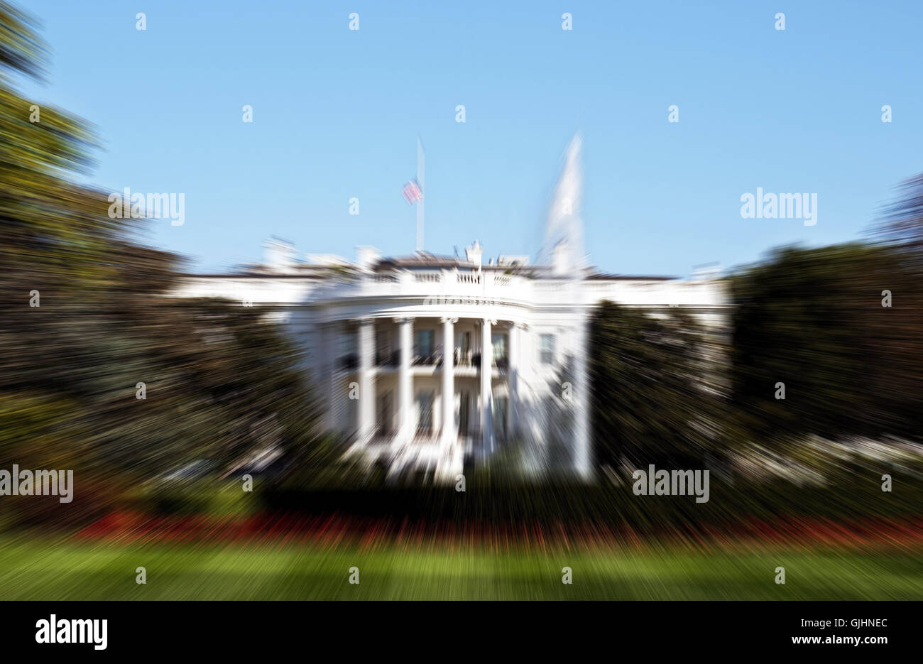 Obama white house residence hi-res stock photography and images - Alamy