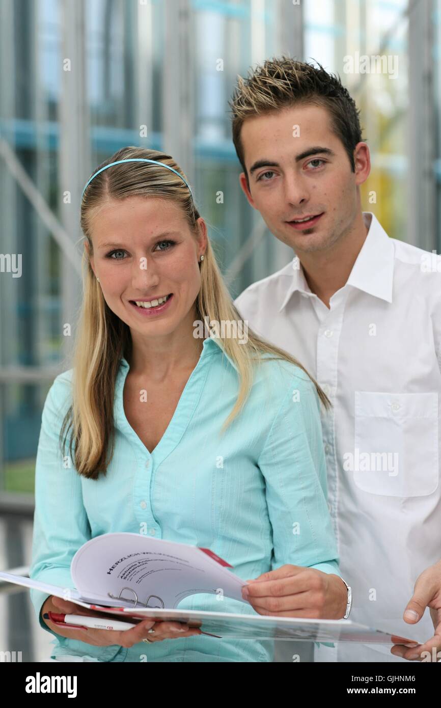 Trainees learn hi-res stock photography and images - Alamy