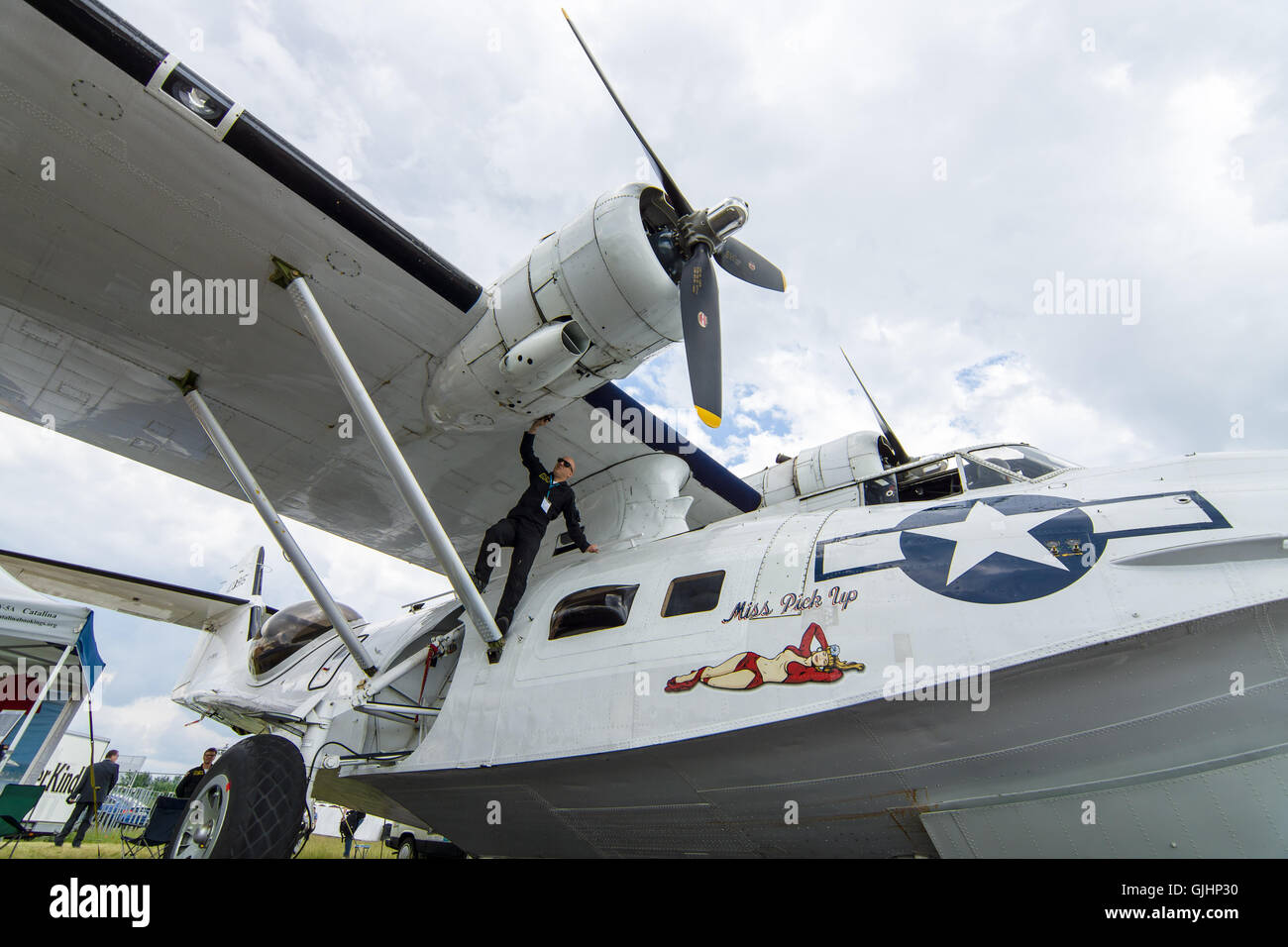 Maritime patrol and search-and-rescue seaplane Consolidated PBY ...