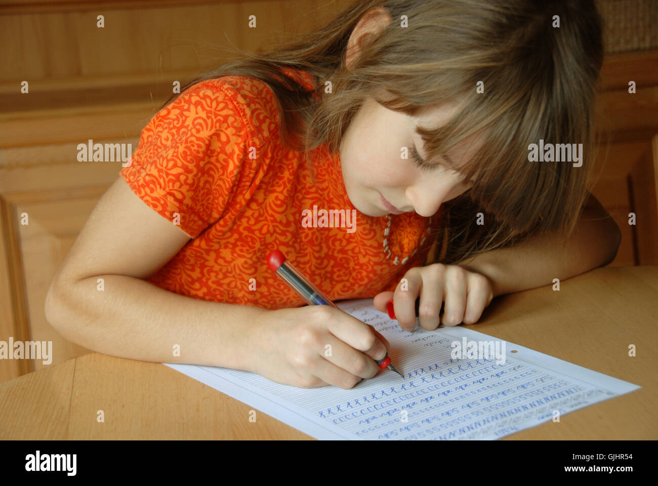 hand education at home Stock Photo - Alamy