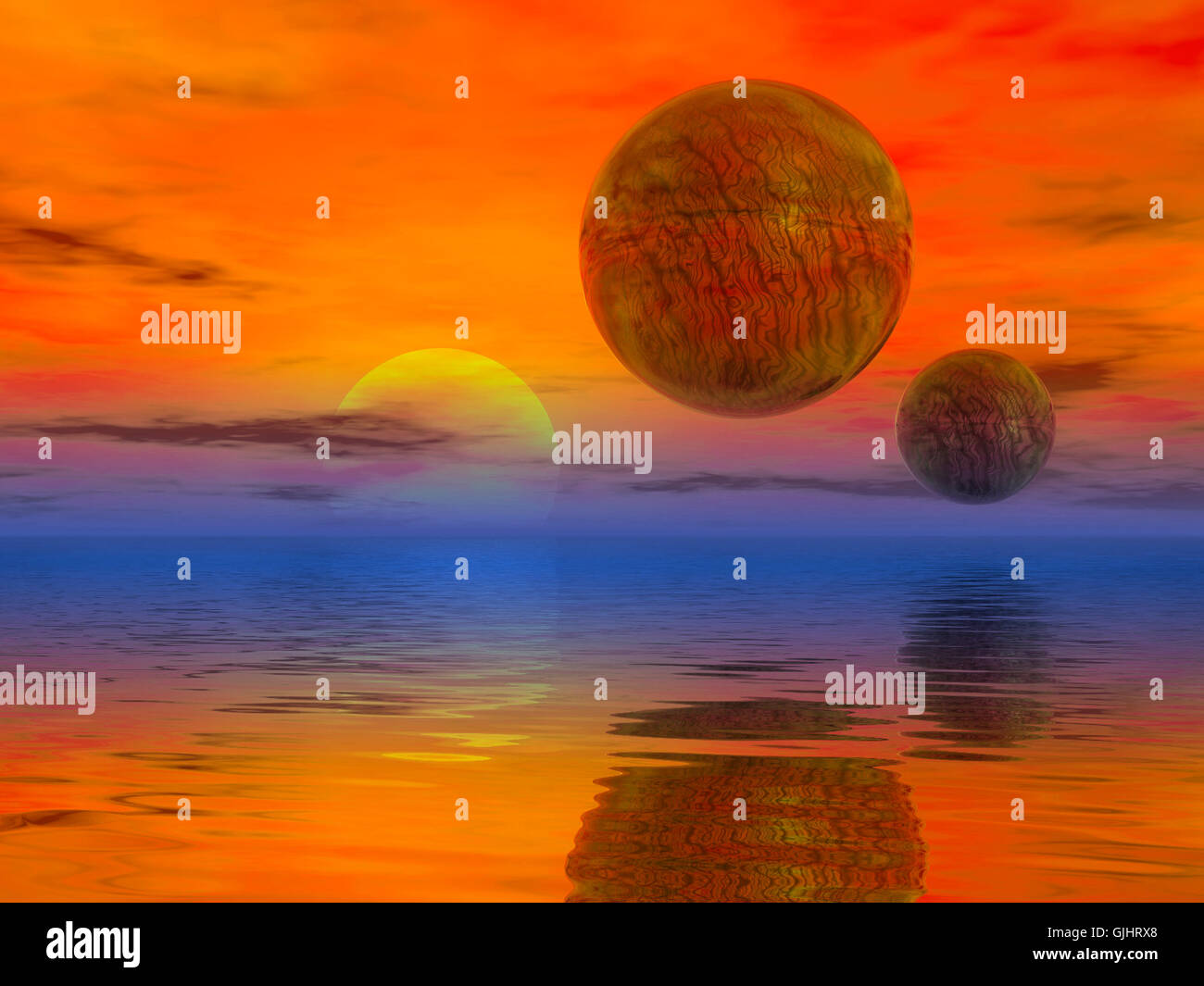 Planet art hi-res stock photography and images - Alamy