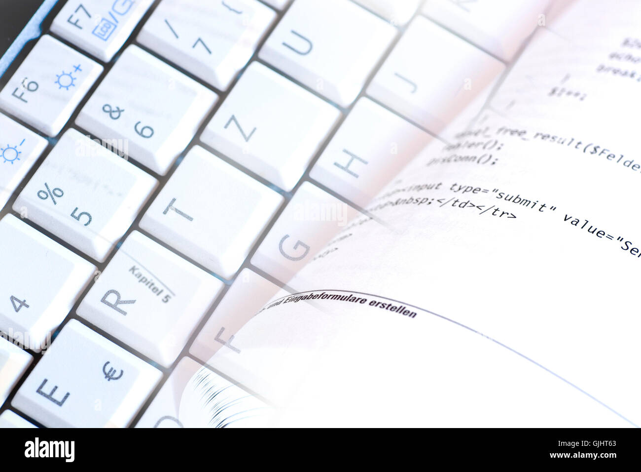 study keyboard PC Stock Photo - Alamy
