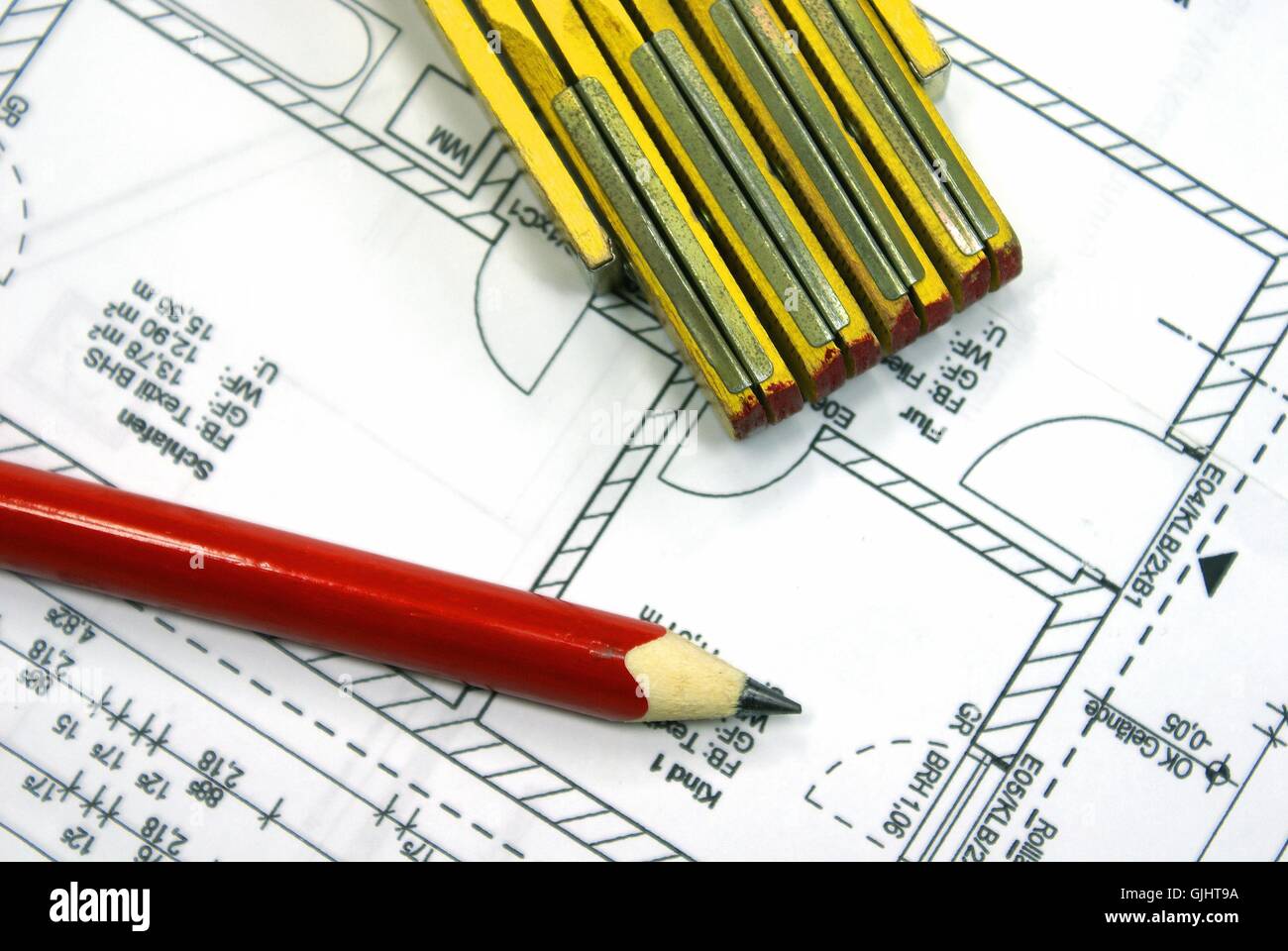 house building plan Stock Photo - Alamy