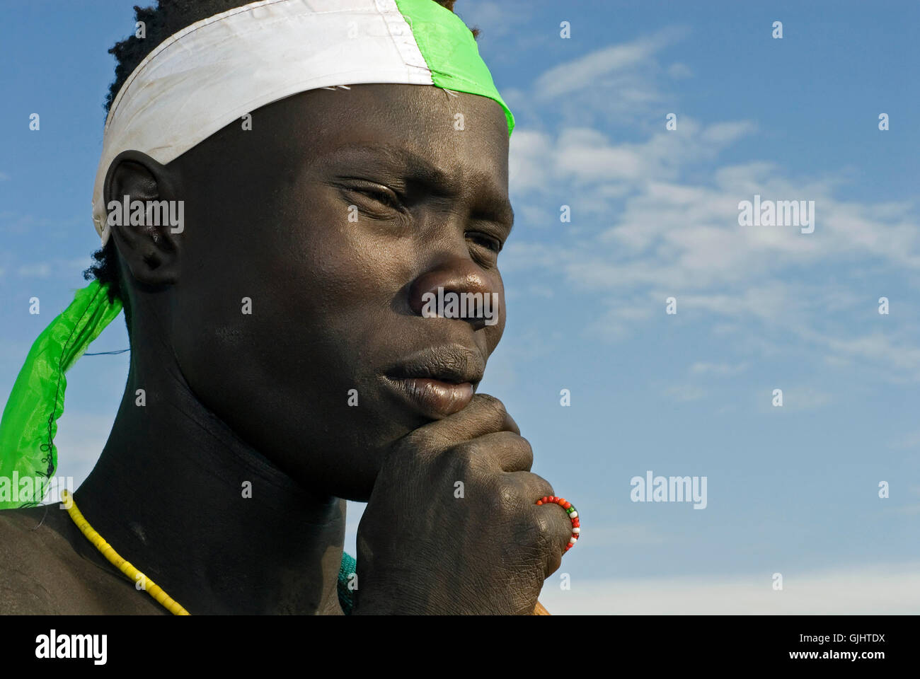 profile africa portrait Stock Photo - Alamy