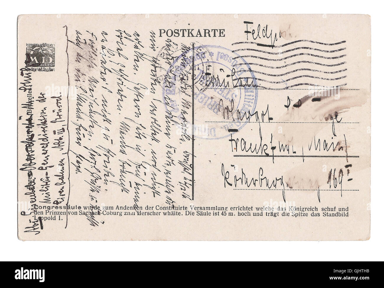 Vintage german postcards hi-res stock photography and images - Alamy