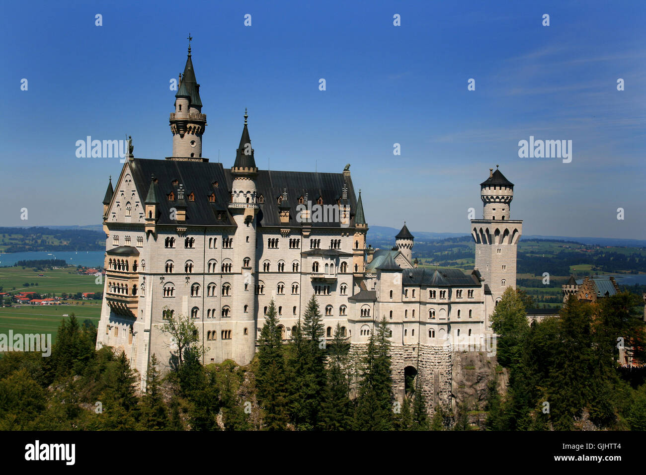 tower mountains bavaria Stock Photo - Alamy