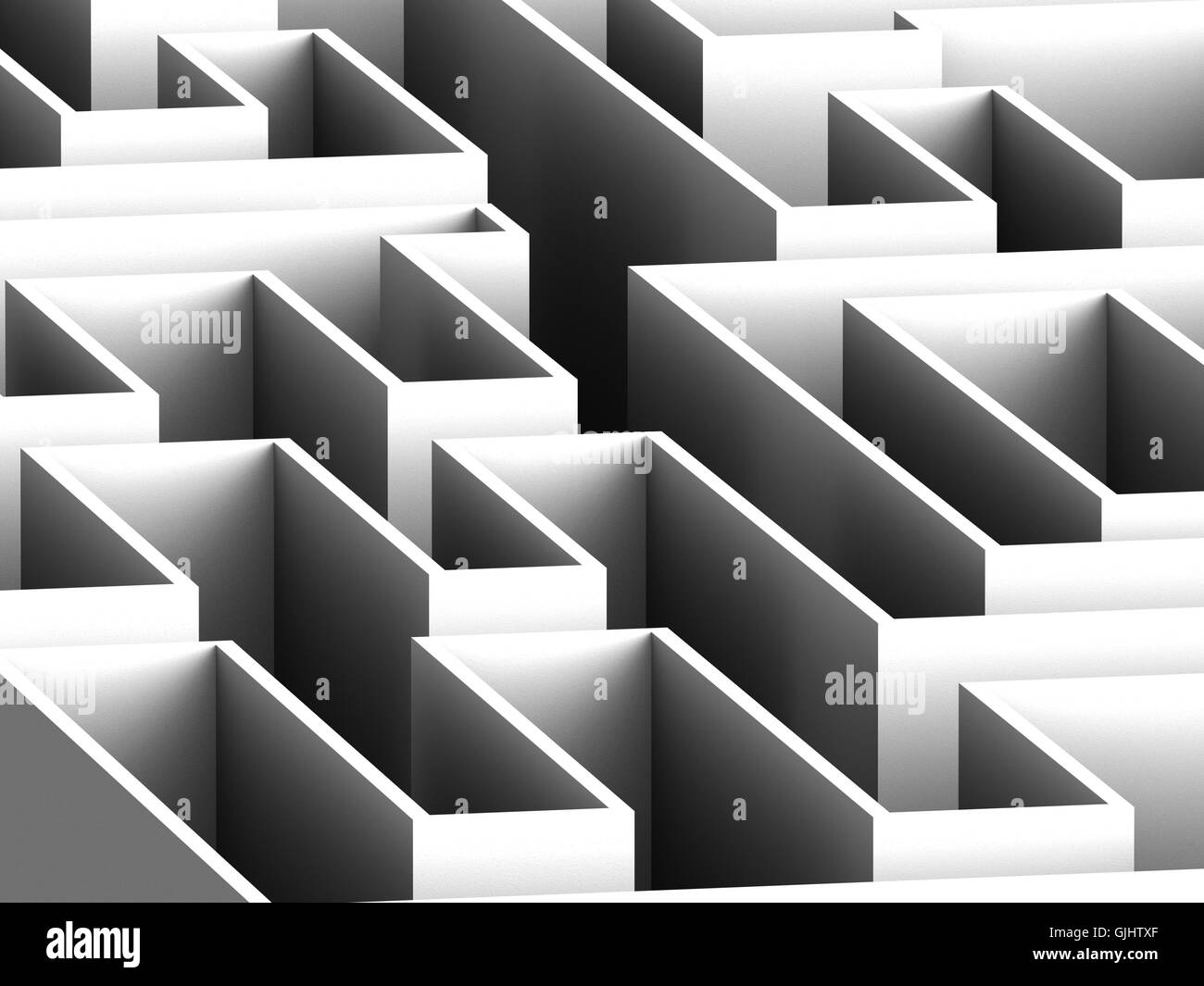 labyrinth search way out Stock Photo - Alamy