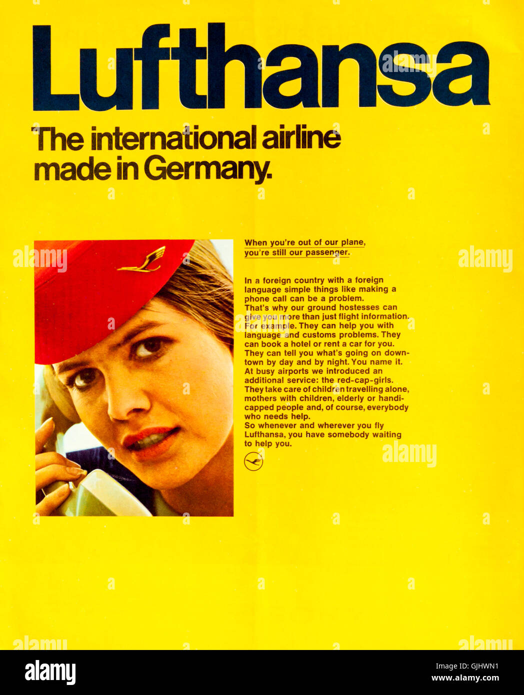 Lufthansa ads hi-res stock photography and images - Alamy