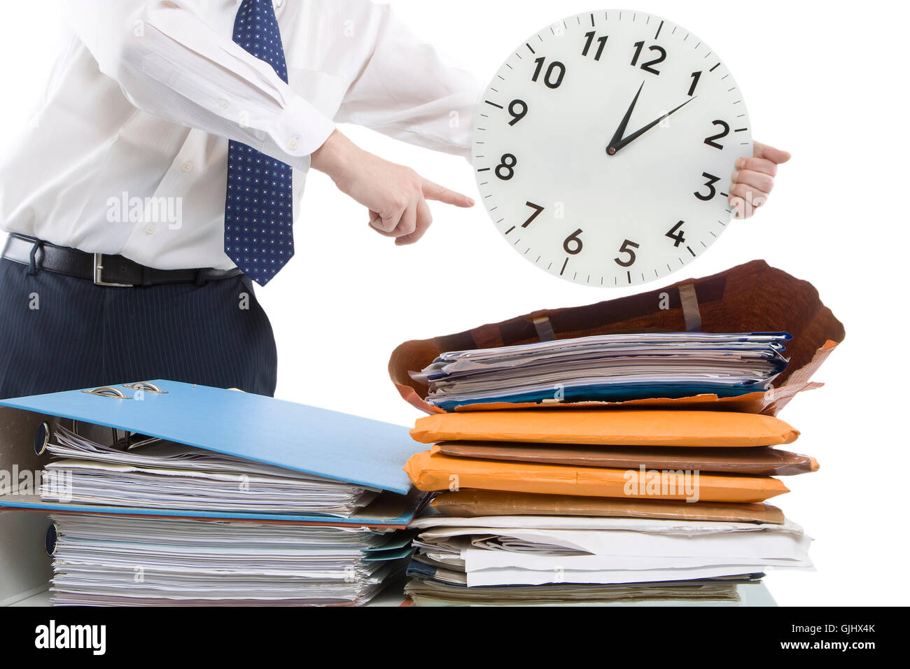 office working time stress Stock Photo - Alamy