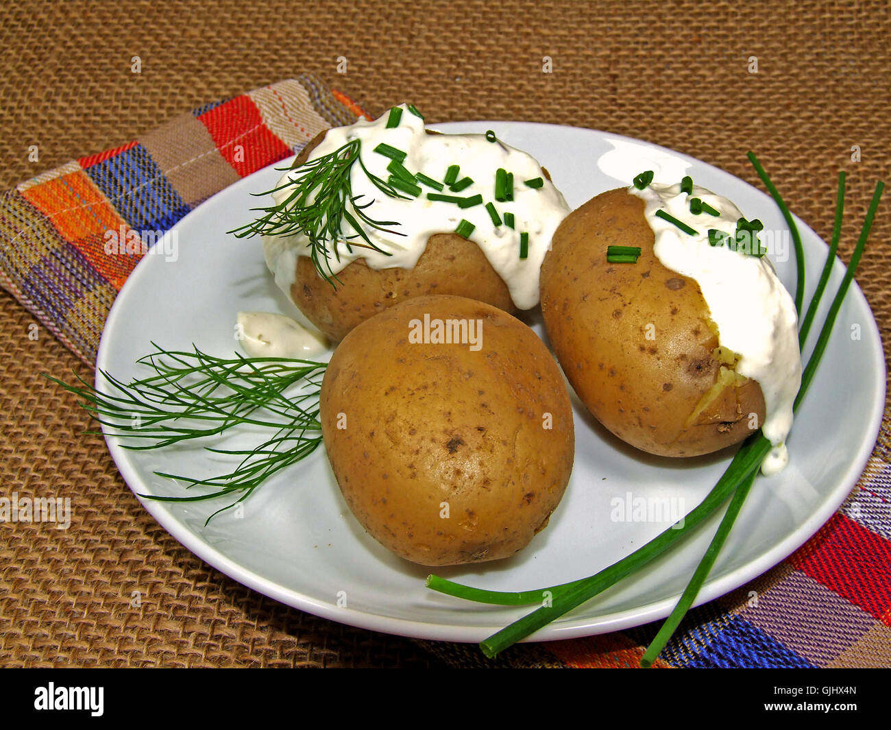 plate potatoes potato Stock Photo - Alamy