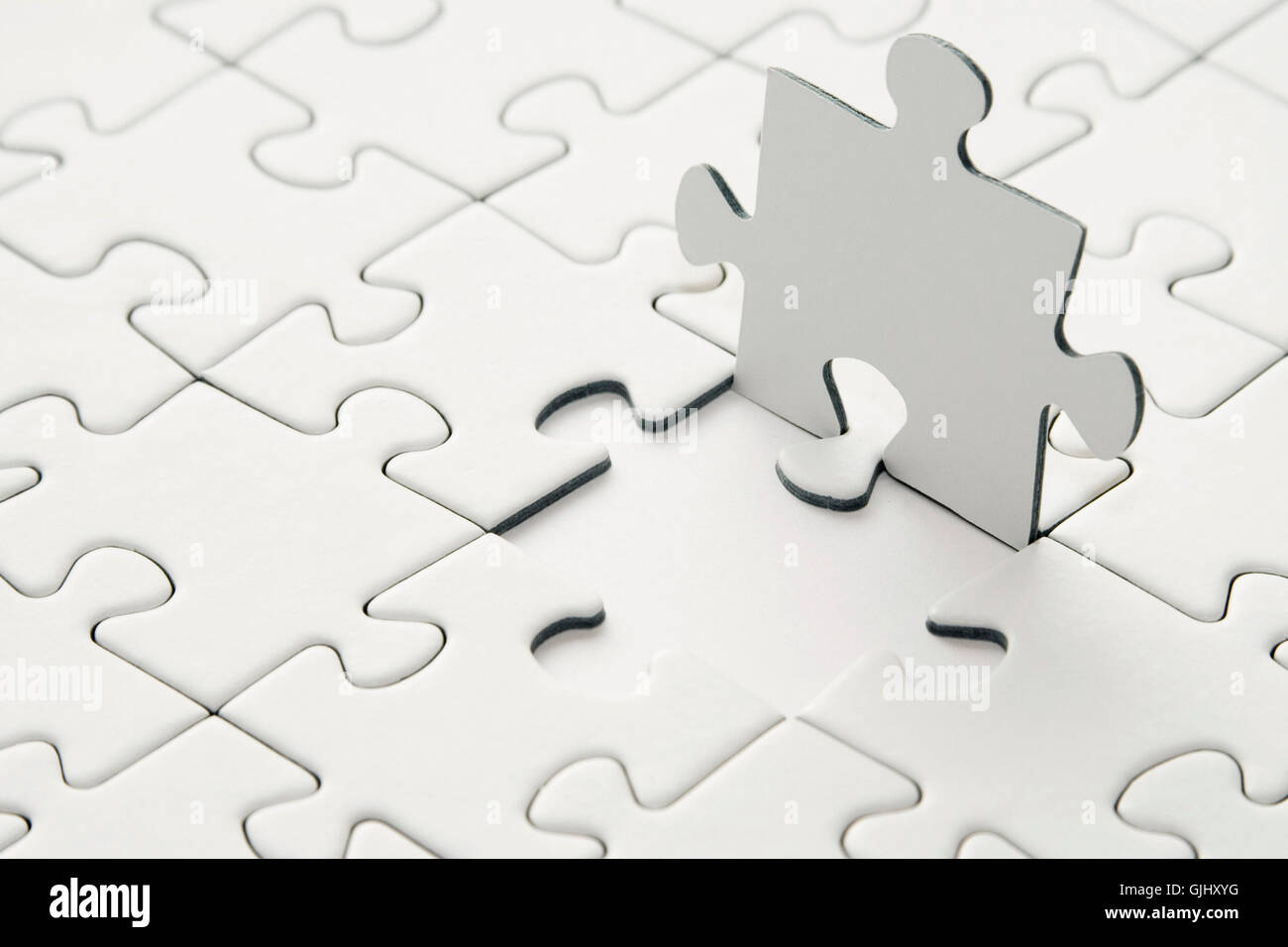 puzzle on a white background Stock Photo - Alamy