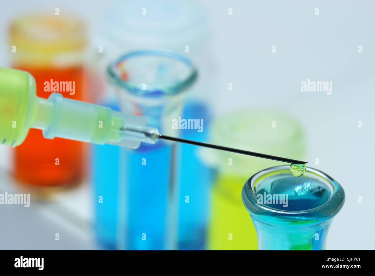 blue research test tube Stock Photo - Alamy