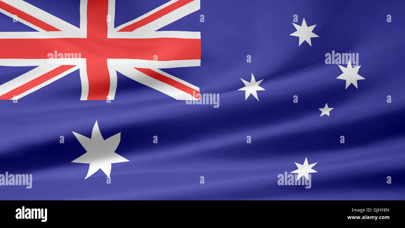 Australian state flag hi-res stock photography and images - Alamy