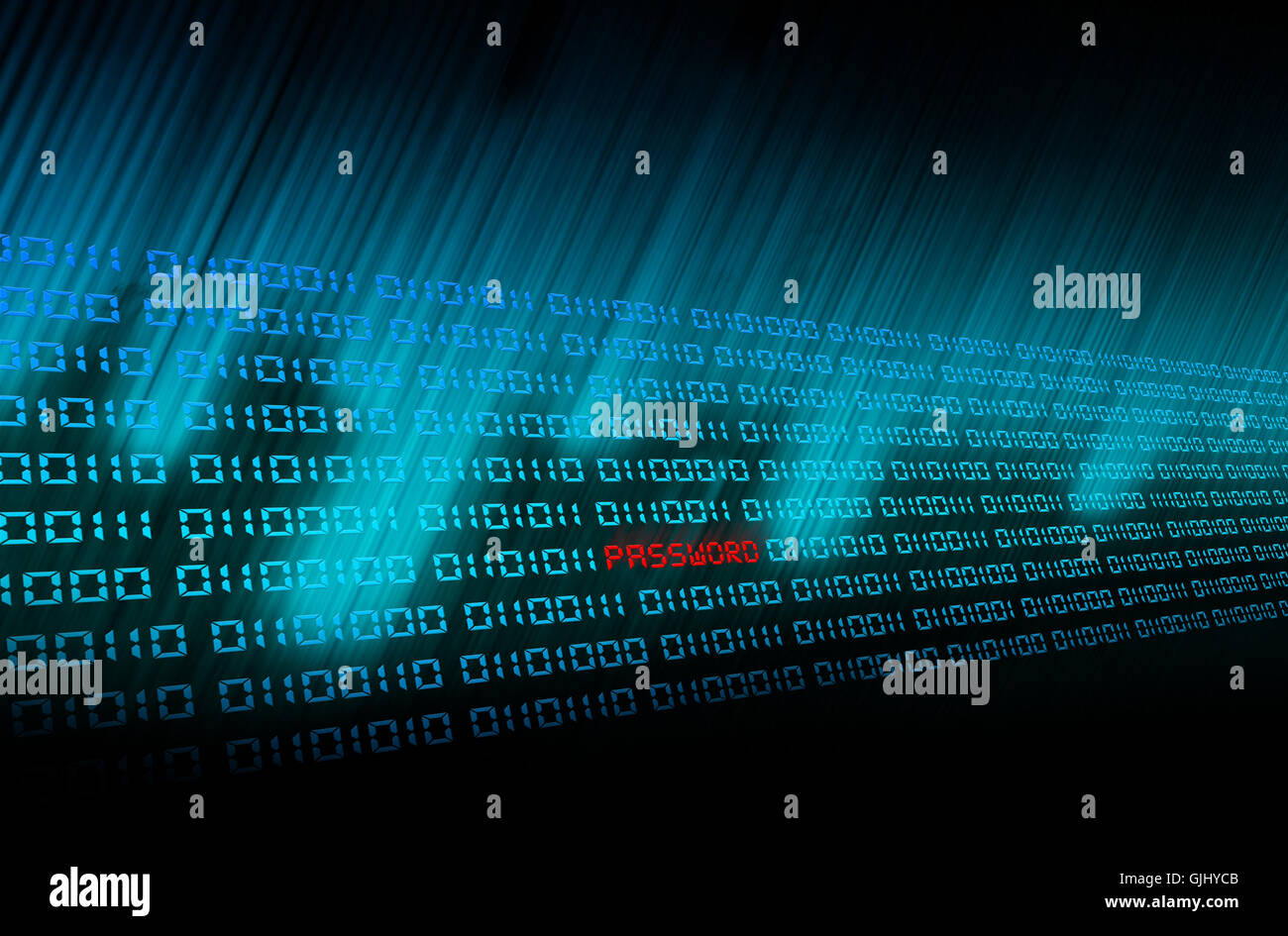 blue glow code Stock Photo - Alamy