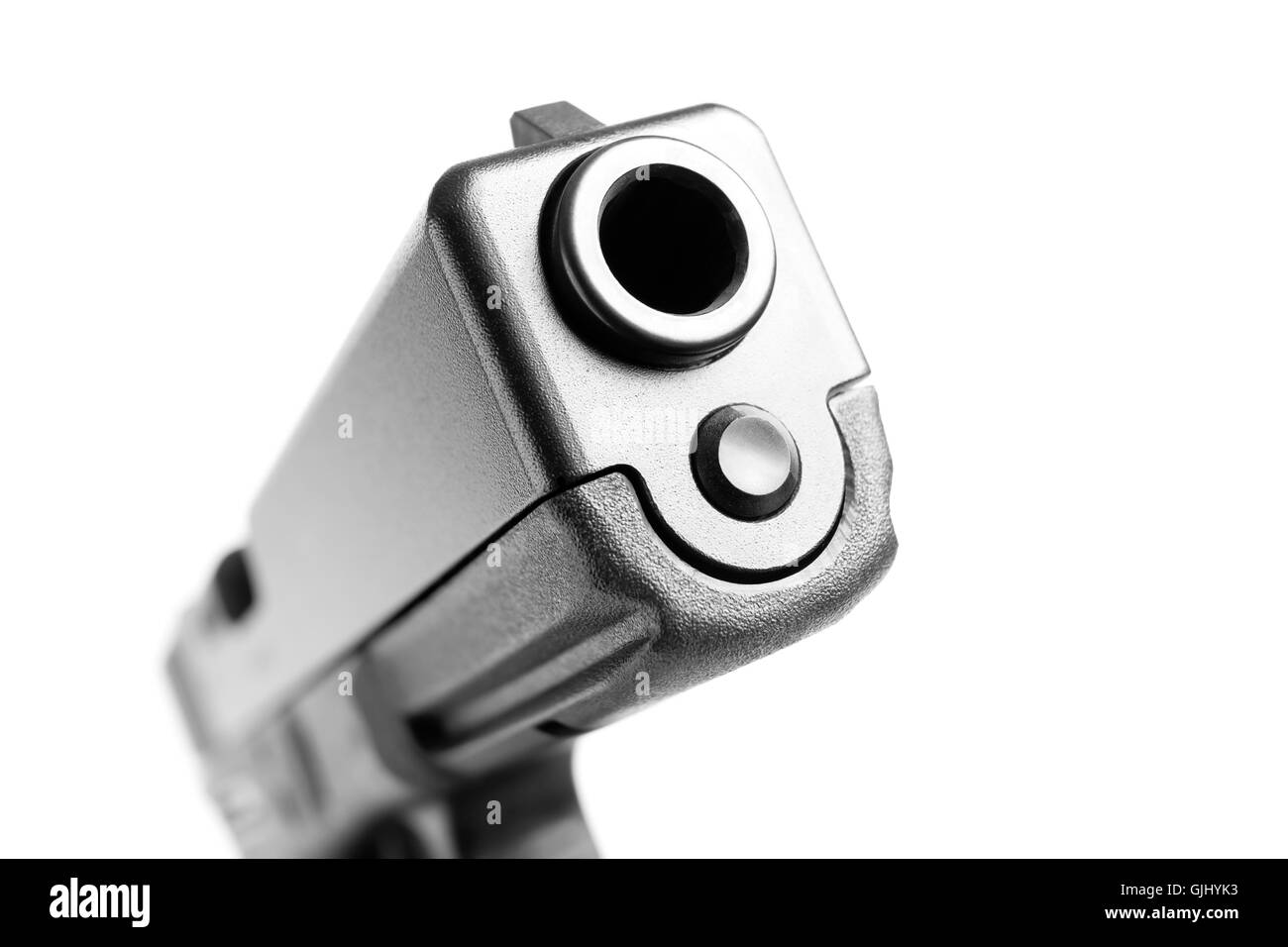 Close up view gun Black and White Stock Photos & Images - Alamy