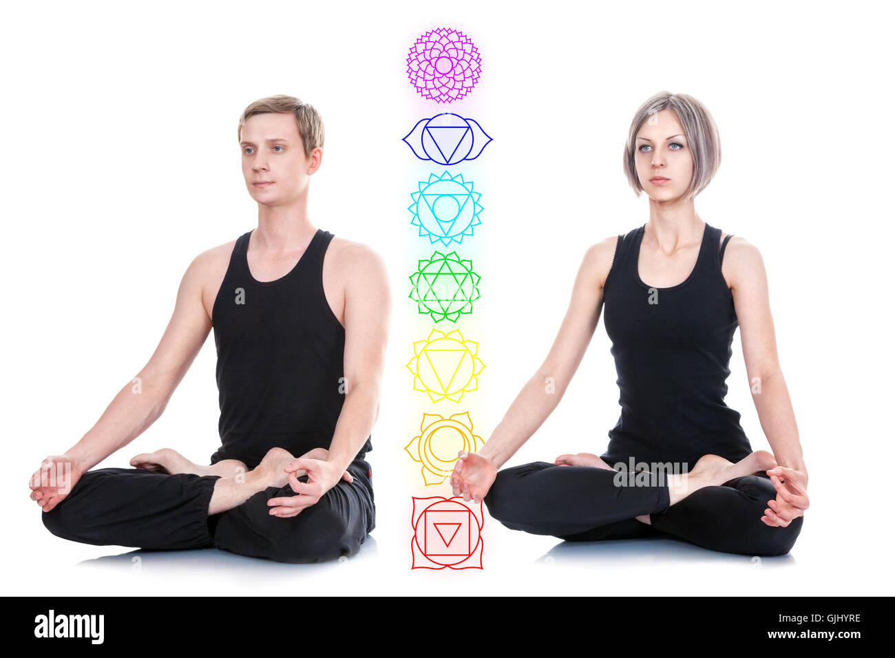 Body chakras Cut Out Stock Images & Pictures - Alamy