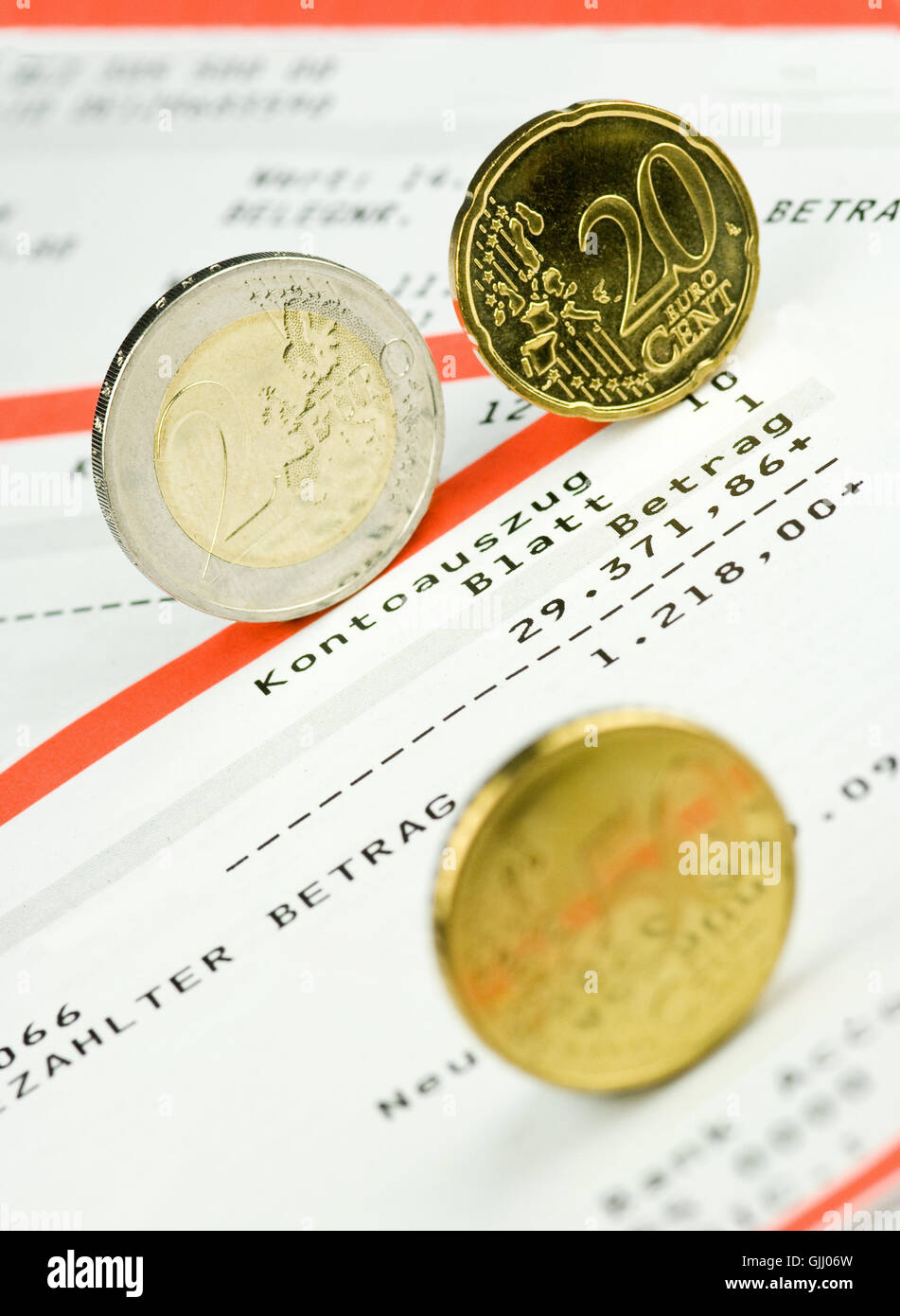 Bank current account statement hi-res stock photography and images - Alamy