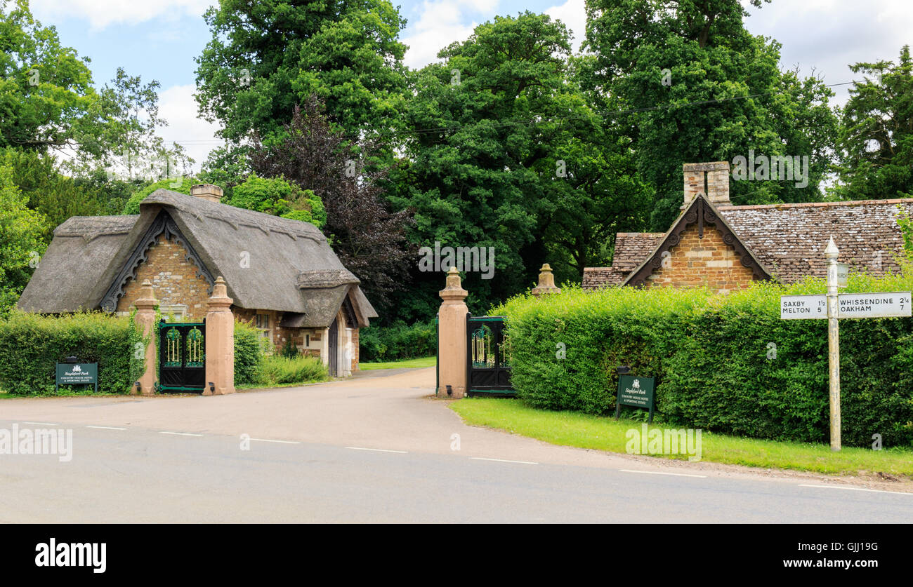 Stapleford Park Country House Hotel main entrance Melton Mowbray ...