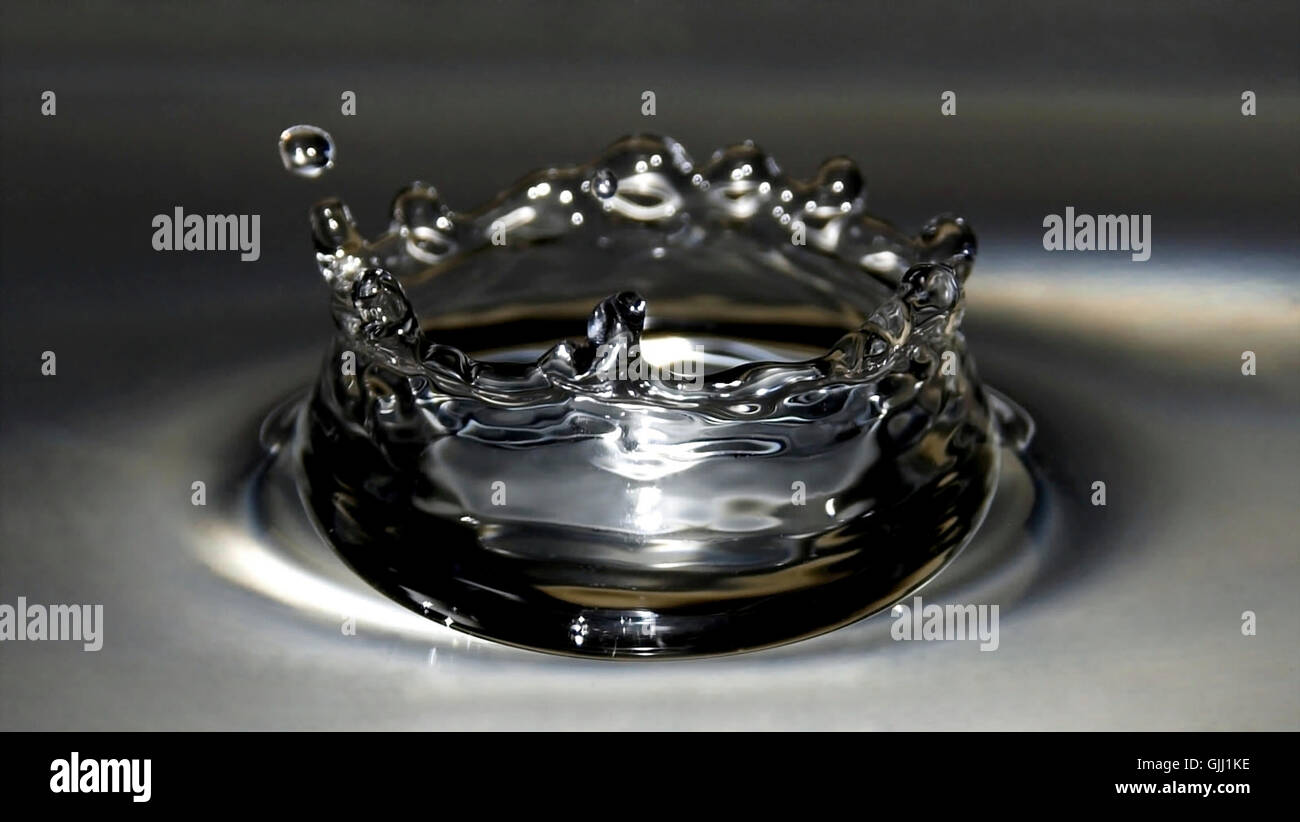 crown water drop waterdrop Stock Photo - Alamy