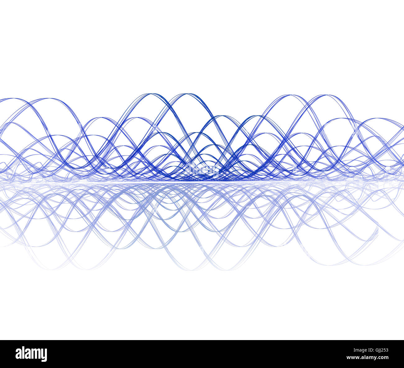 Abstract blue digital waveform hi-res stock photography and images - Alamy