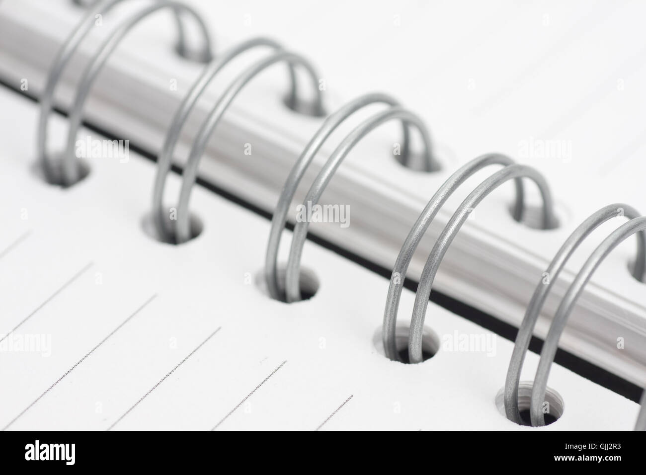 spiral notebook page Stock Photo - Alamy