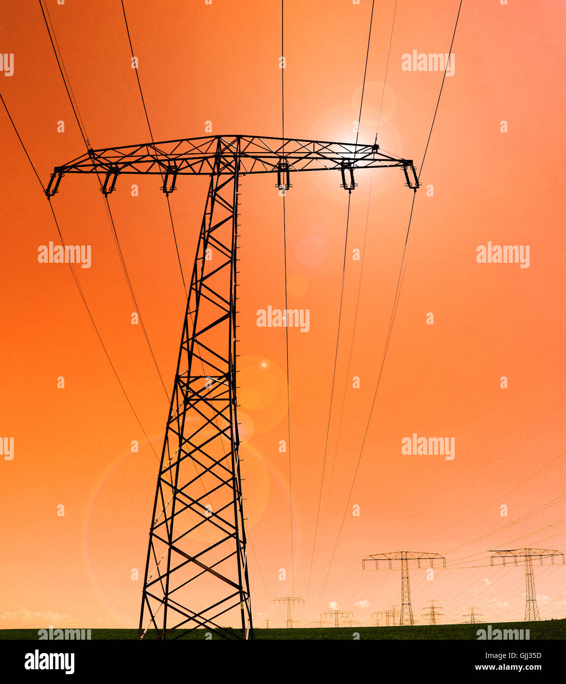 Electricity masts hi-res stock photography and images - Alamy